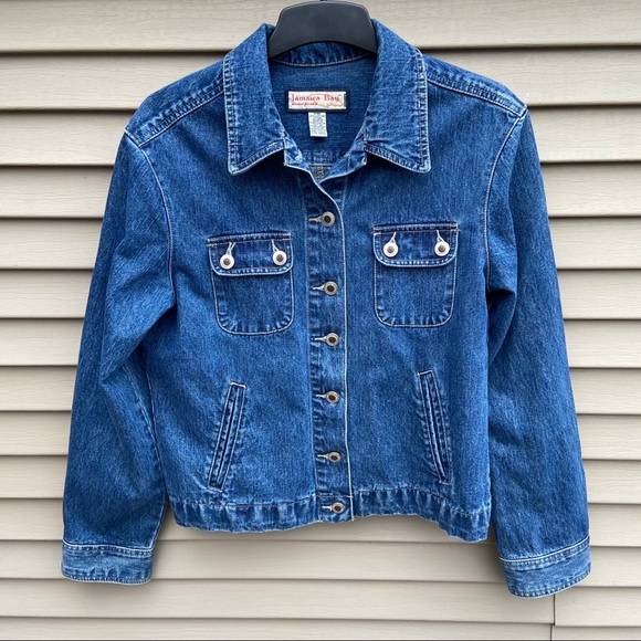 Jamaica Bay | Jackets & Coats | Euc Jamaica Bay Multi Pocket Jean Denim ...